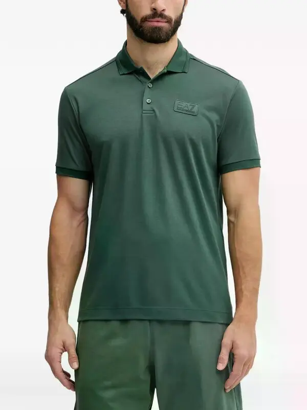 EA7 Logo-patch Short-sleeve Polo Shirt