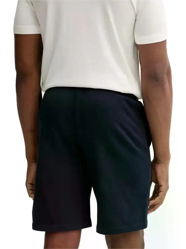 EA7 Emporio Armani Logo-print Jersey Shorts - Blue