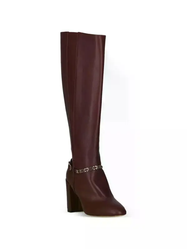 FERRAGAMO Gancini Chain-link Knee-high Boots