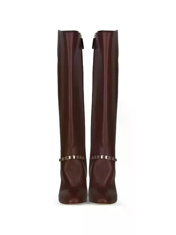 FERRAGAMO Gancini Chain-link Knee-high Boots
