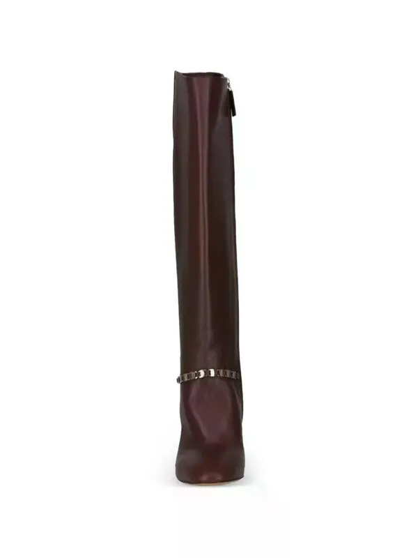 FERRAGAMO Gancini Chain-link Knee-high Boots