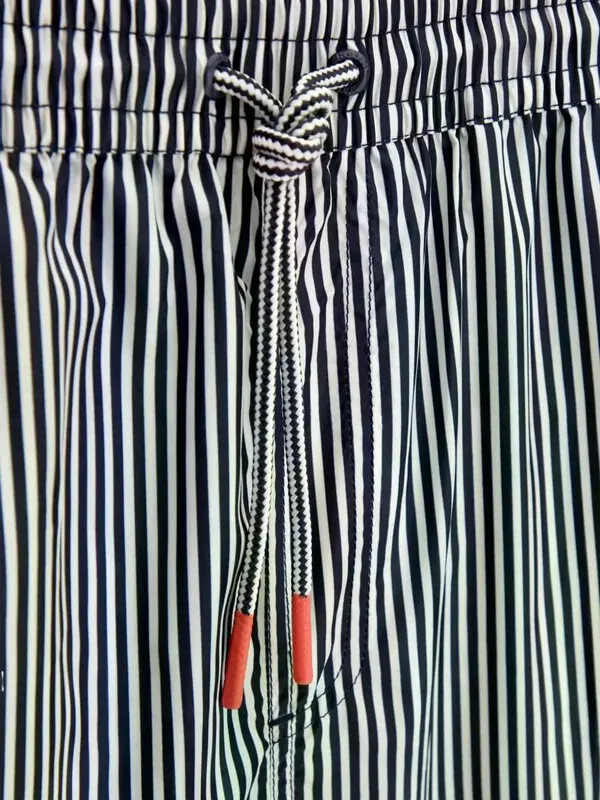 Guess Vertical Stripe Drawstring Swim Shorts