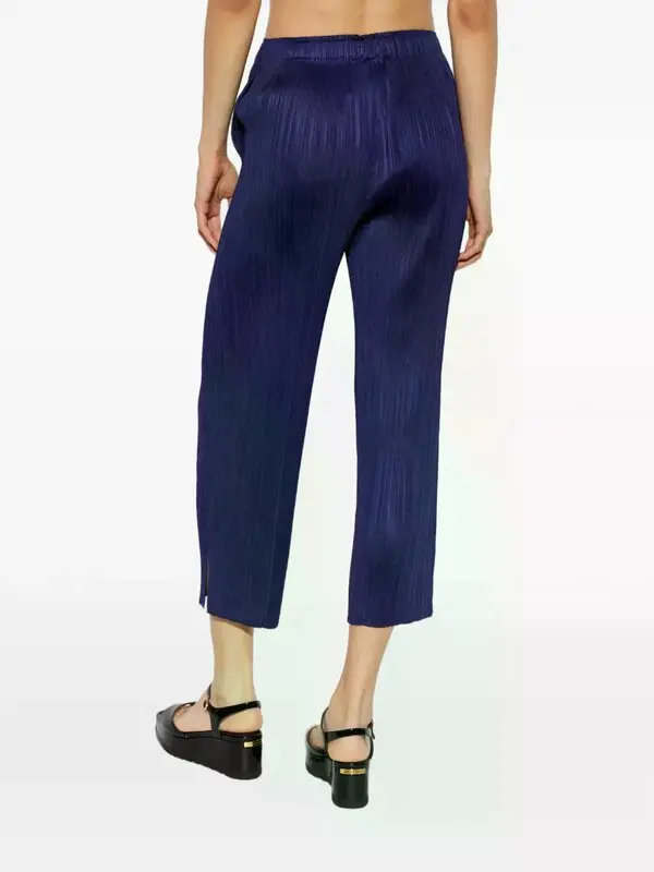 Issey Miyake Pleated Cropped Trousers