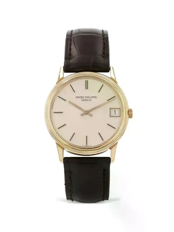 Patek Philippe Calatrava Clous De Paris 33mm Watch - Neutrals