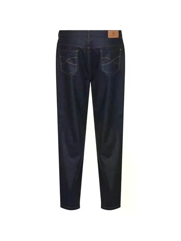 Brunello Cucinelli Solomeo Crest Embroidered Trousers