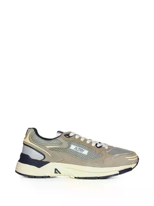 AUTRY Hyperway Paneled Mesh-suede Sneakers - Neutrals