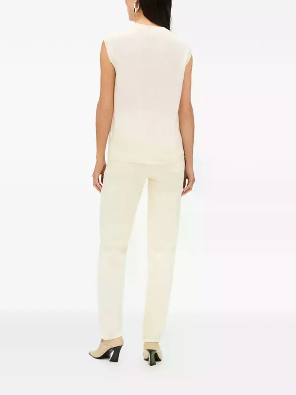 Another Tomorrow Featherweight Shell Sleeveless Sweater