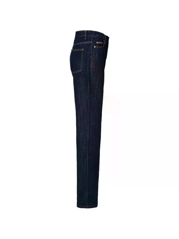 NO44 Celene Straight-leg Jeans With Contrast Stitching