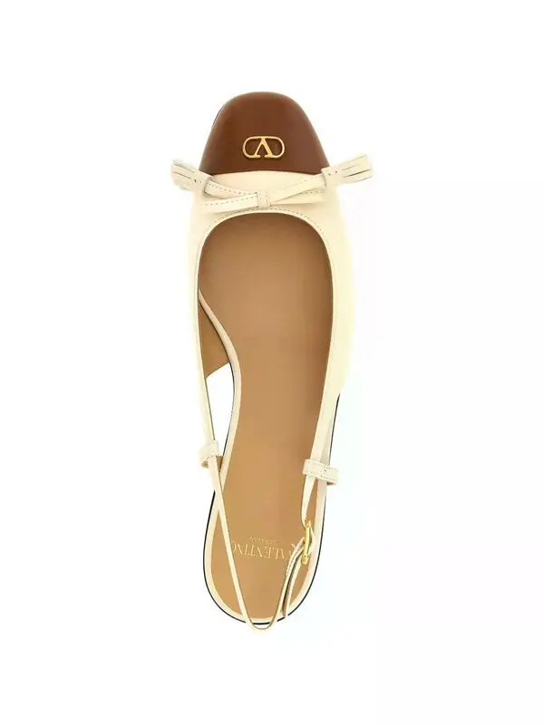 Valentino Garavani Vlogo Signature Slingback Ballet Flats