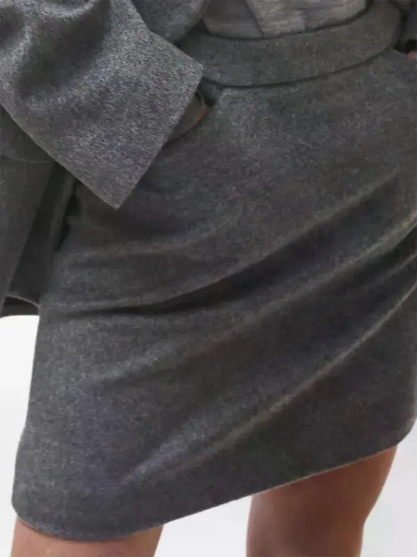 Another Tomorrow Tailored Cashmere Mini Skirt