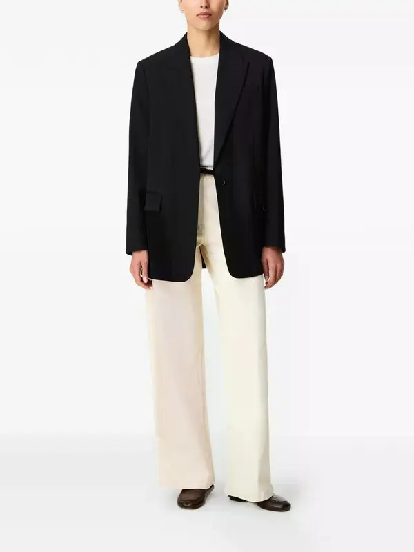 Another Tomorrow Oversized Peak-lapel Blazer