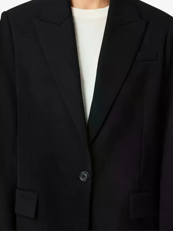 Another Tomorrow Oversized Peak-lapel Blazer
