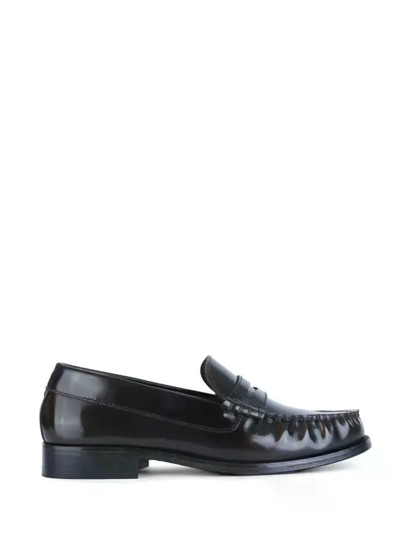 ALOHAS Rivet Leather Loafers