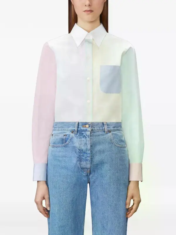 Thom Browne Colour-block Poplin Shirt