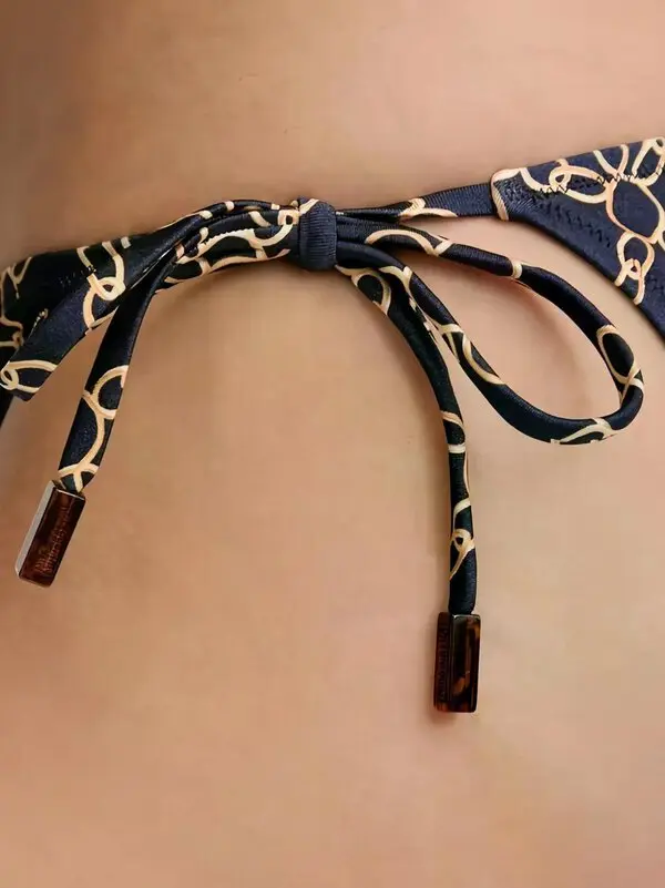 Vilebrequin Turtle-print Side-tie Bikini Bottoms - Blue