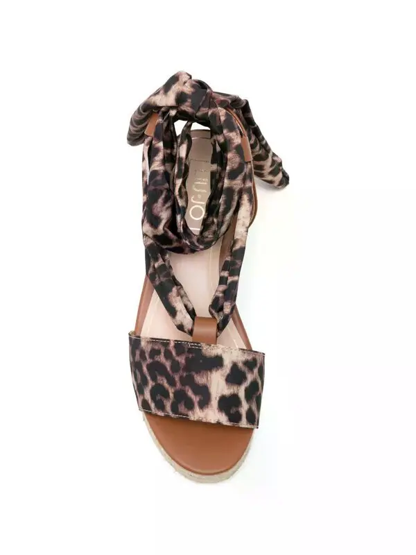 Liu Jo Leopard-print Wedge Sandals