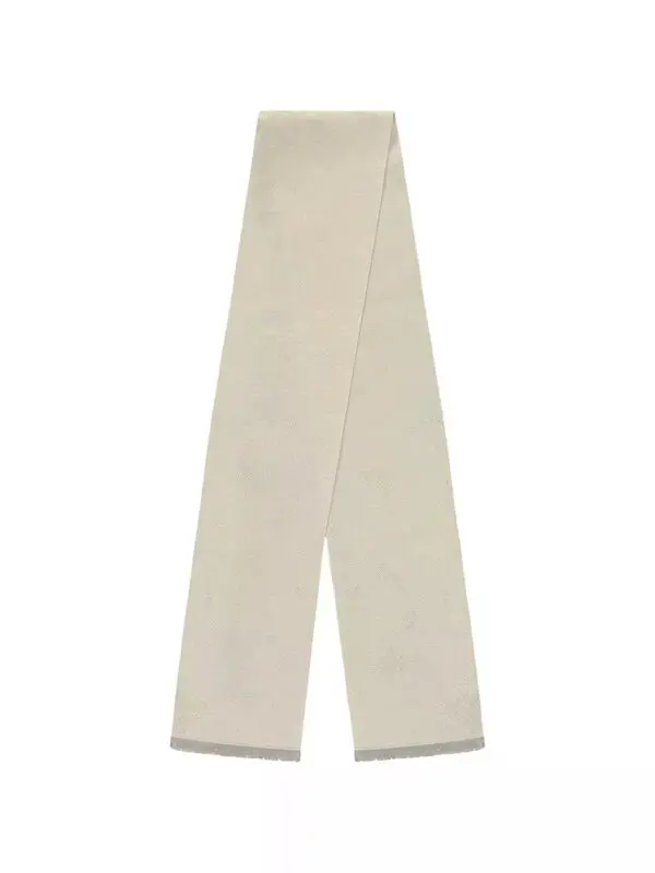 Zegna Jacquard-patterned Fringed Scarf