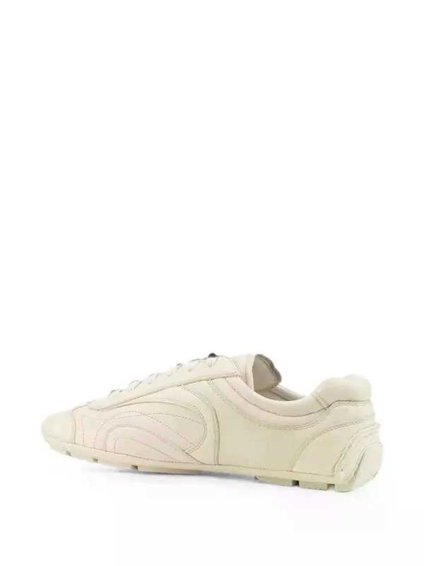 Prada Montecarlo Re-edition 2005 Panelled Leather Sneakers - Neutrals