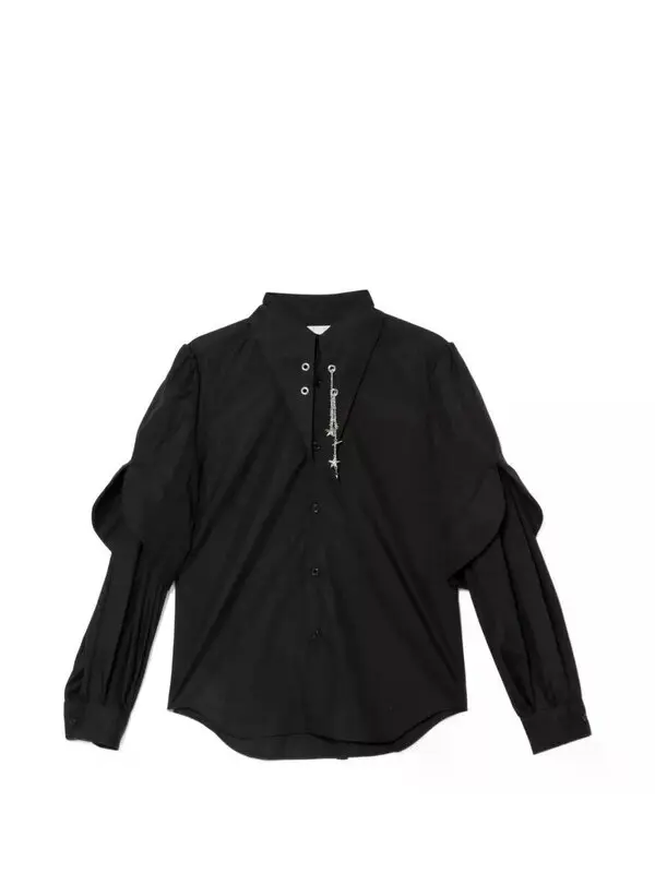 Noir Kei Ninomiya Layered Shirt With Chain Detail