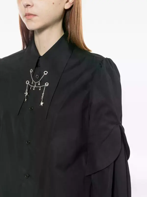 Noir Kei Ninomiya Layered Shirt With Chain Detail