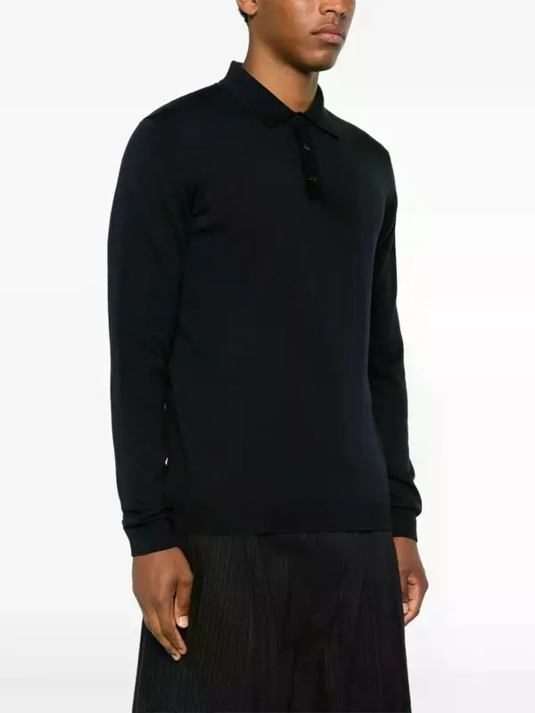 ROBERTO COLLINA Merino Wool Polo Shirt