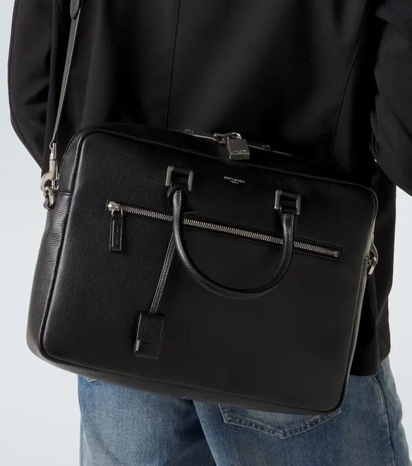 Saint Laurent Sac De Jour Leather Tote Bag