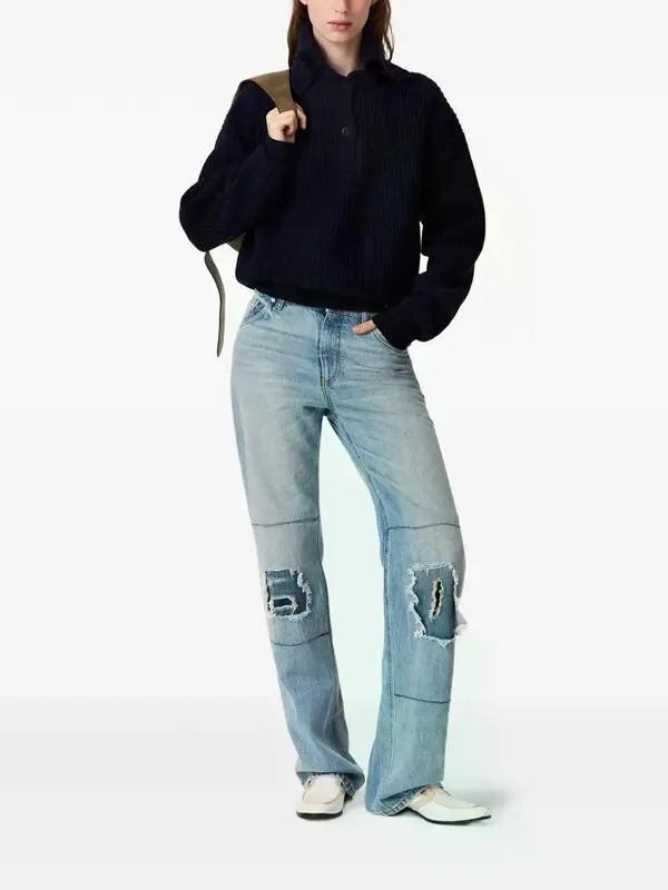 Stella McCartney Distressed Patchwork Jeans