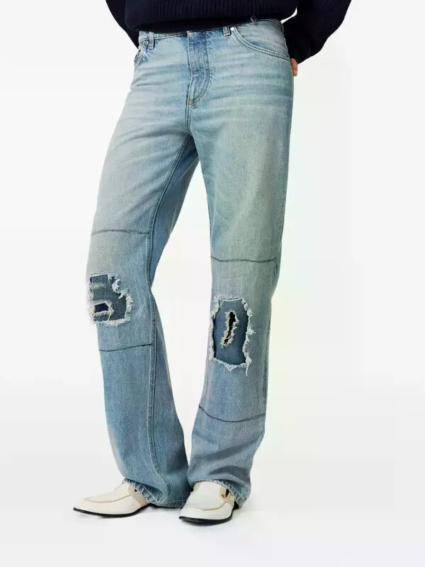 Stella McCartney Distressed Patchwork Jeans