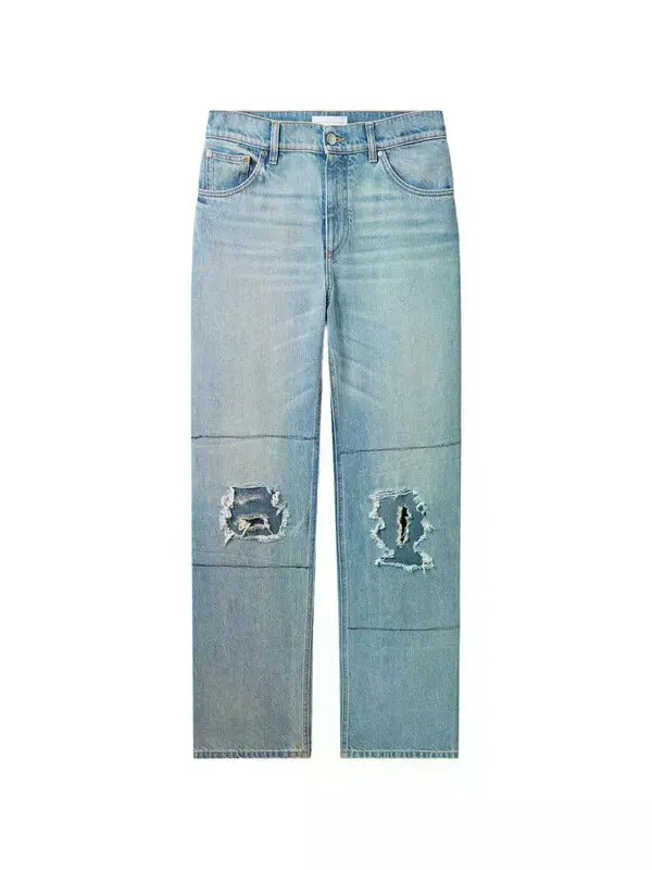 Stella McCartney Distressed Patchwork Jeans - Blue