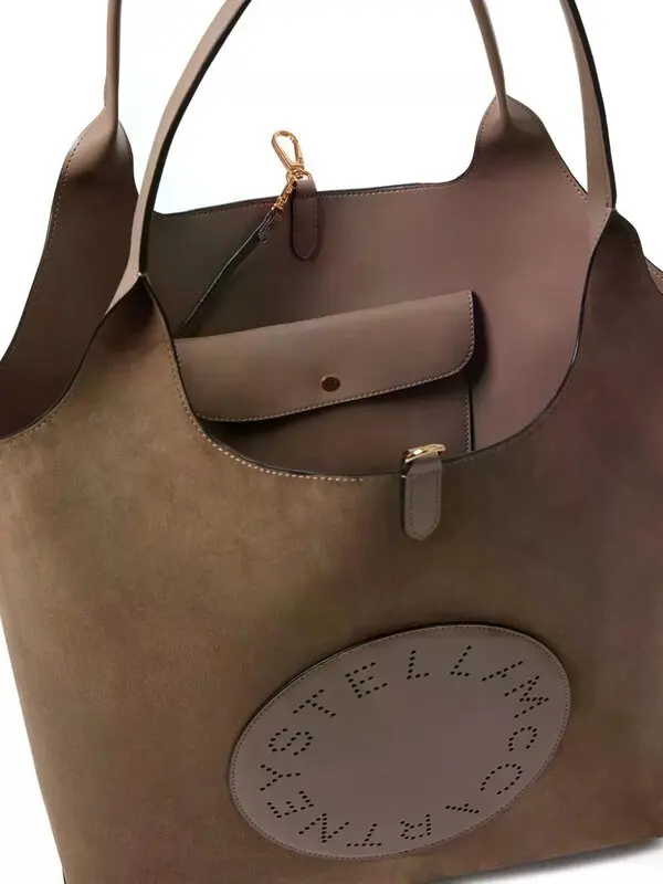 Stella McCartney Logo Perforated Tote Bag