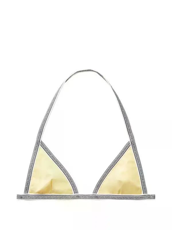 Versace Greca Border Bikini Top - Yellow