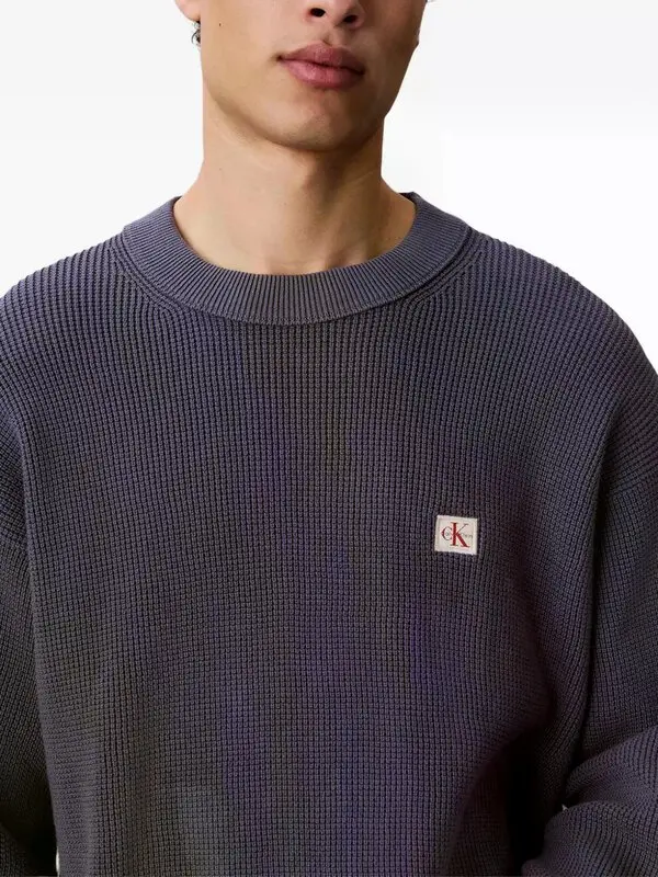Calvin Klein Patch Waffle-knit Sweater