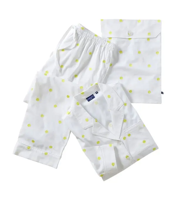 CHRISTY X Wimbledon Tennis Ball Pyjama Set - White