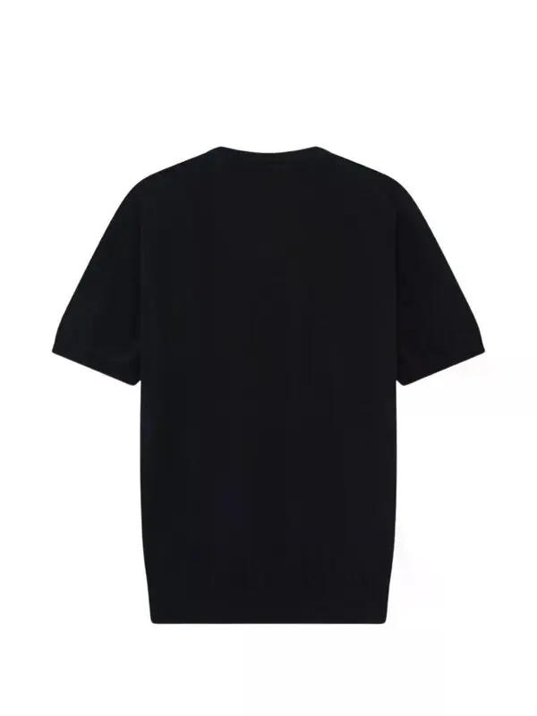 Alpha Studio Short-sleeve Ribbed-trim T-shirt