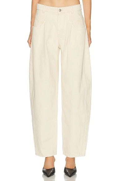 Isabel Marant Étoile Lisha Wide Leg Trousers - Beige