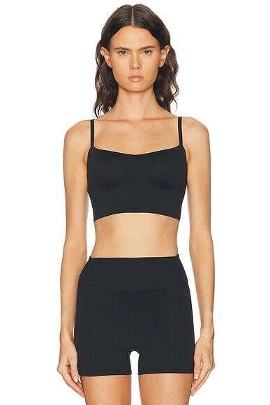 NIKESKIMS Matte Cami Long Line Bra - Obsidian