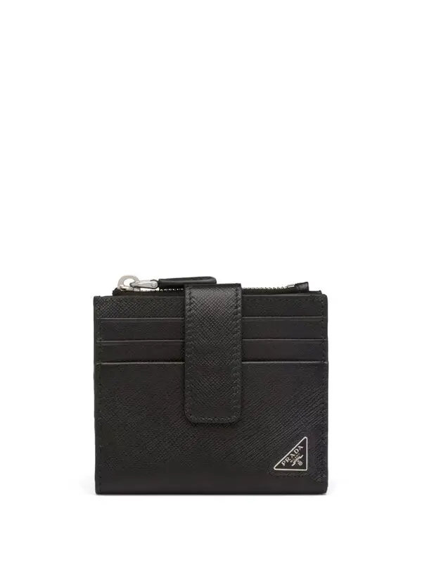 Prada Saffiano-leather Card Holder - Black