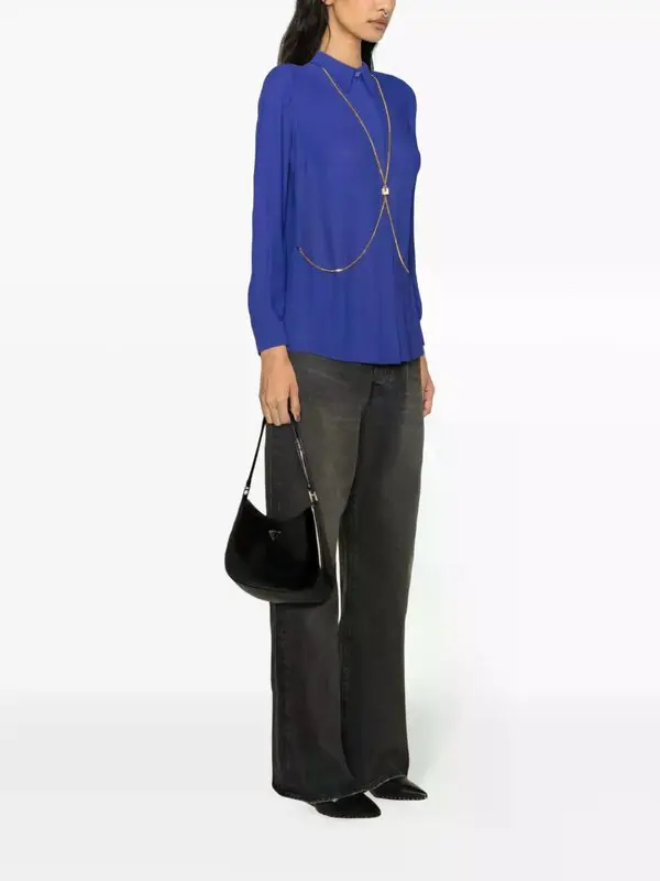 Elisabetta Franchi Chain-link Crepe Blouse