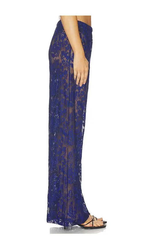 Amanda Uprichard Mariko Lace Trousers - Navy
