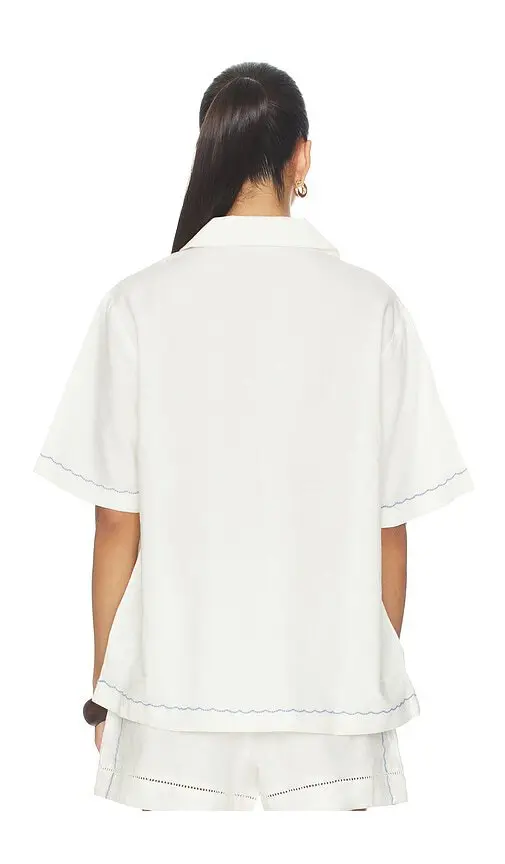 L*Space La Mer Embroidered Shirt