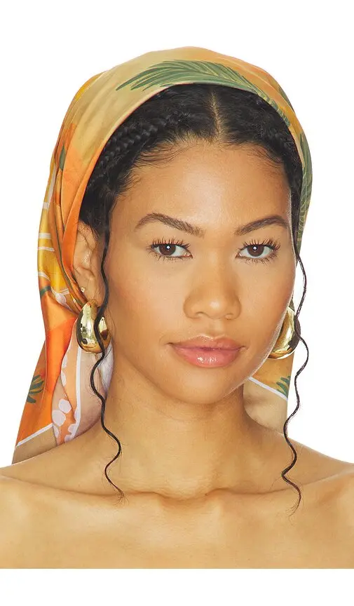 Ettika Coastal Palm Scarf - Orange