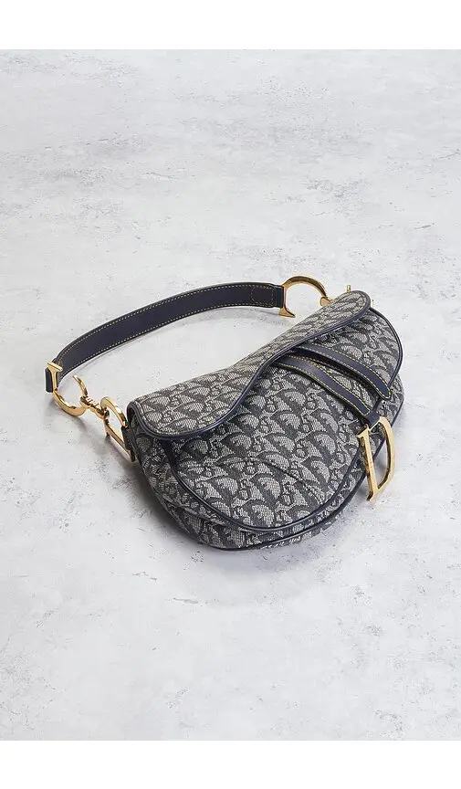 FWRD RENEW Dior Trotter Oblique Saddle Bag