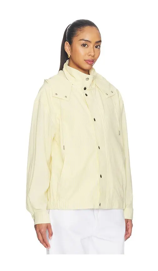 FRAME Seersucker Track Jacket - Yellow