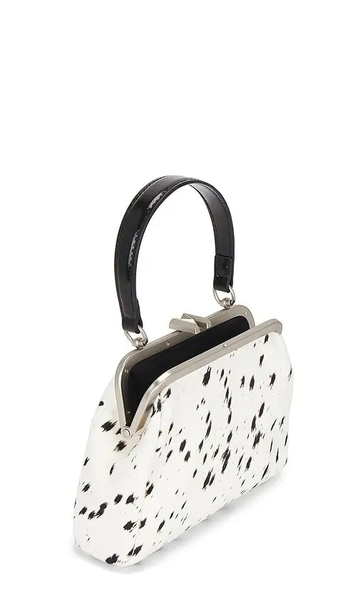 MARKGONG Small Cowhide Leather Metal Clasp Bag