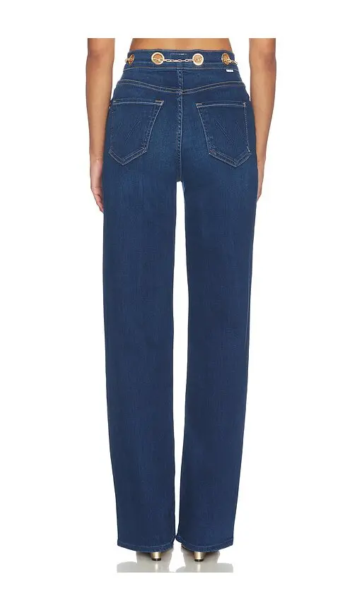 MOTHER The Off The Chain High Waisted Tunnel Vision Sneak Jeans - Blue
