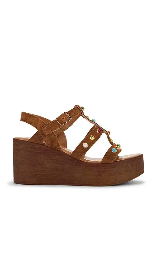Seychelles Ticket To Ride Embellished Platform Sandals