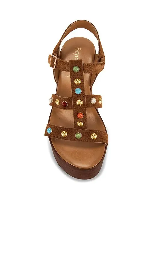 Seychelles Ticket To Ride Embellished Platform Sandals