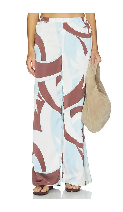 SEVEN WONDERS Kaeli Elasticated Palazzo Pant - Multi