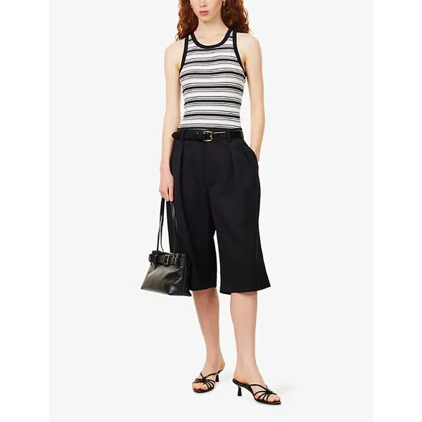 SAMSOE SAMSOE Samsøe Samsøe Striped Ribbed Knit Sleeveless Top