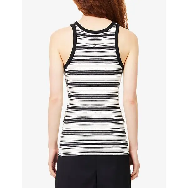 SAMSOE SAMSOE Samsøe Samsøe Striped Ribbed Knit Sleeveless Top